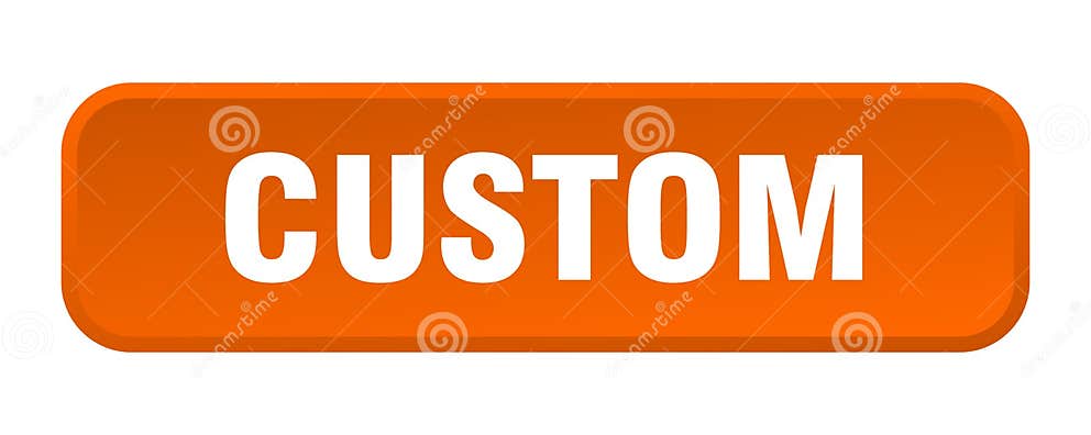 Custom Button. Custom Square 3d Push Button Stock Vector - Illustration ...