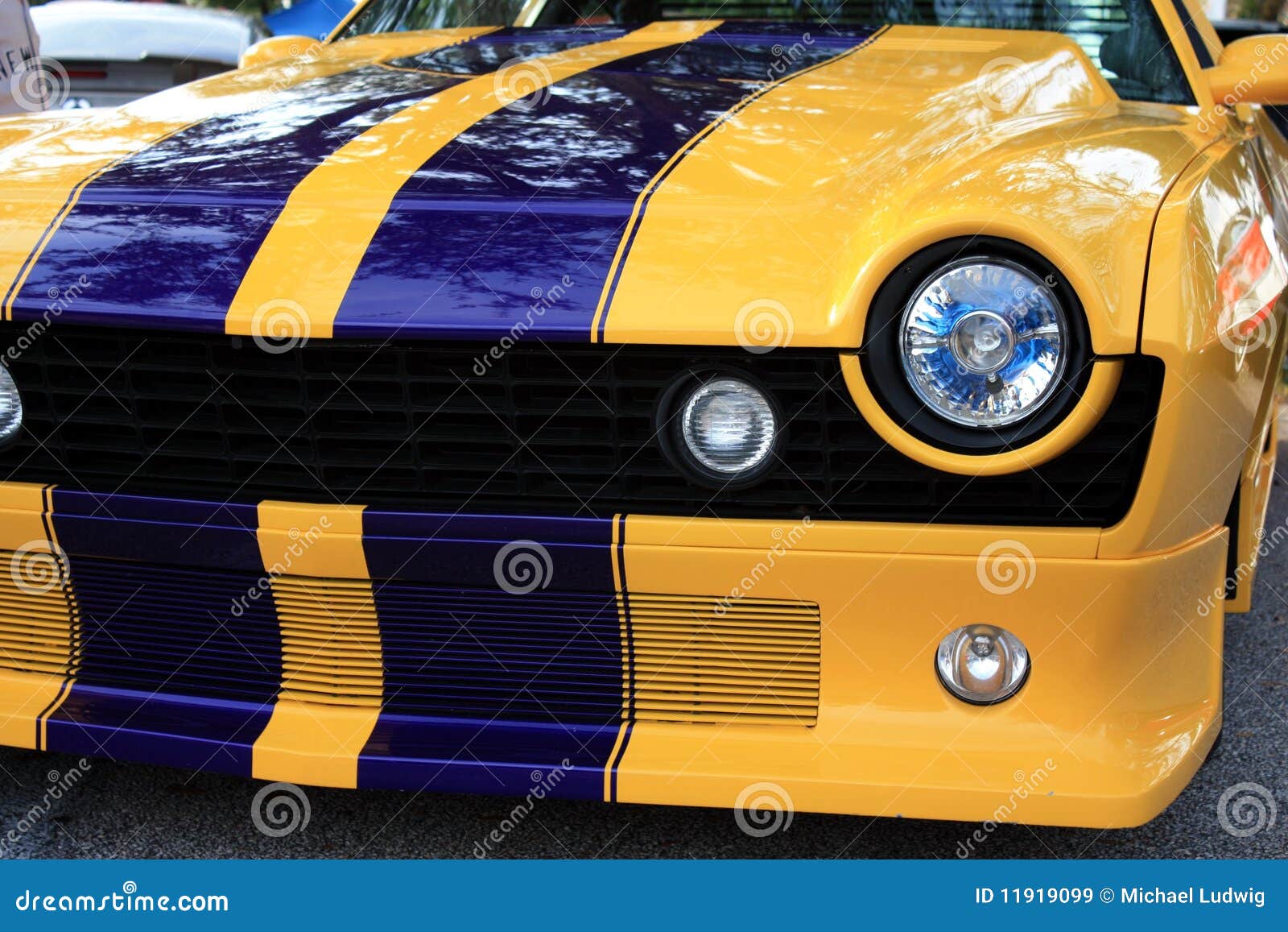Custom Car Headlight stock image. Image of transport - 11919099