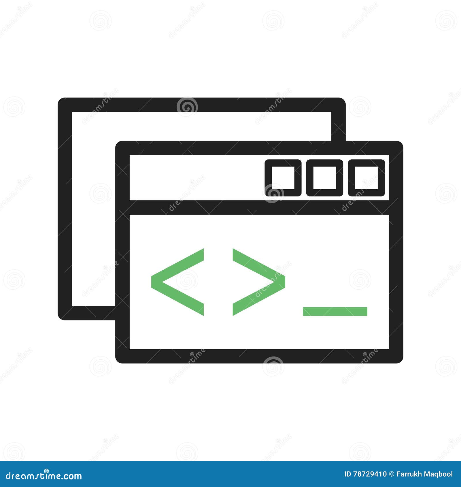 Custom Coding Stock Vector Illustration Of Icon Coding 78729410