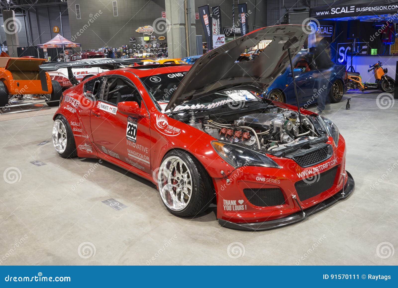 Custom compact car editorial photo. Image of generation - 91570111