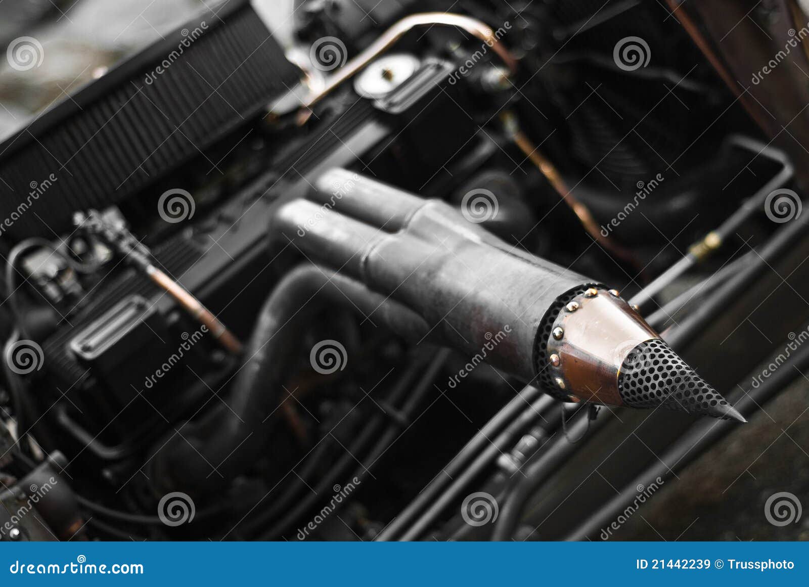 Custom Copper Accented Header Stock Image - Image of rivet, evil: 21442239