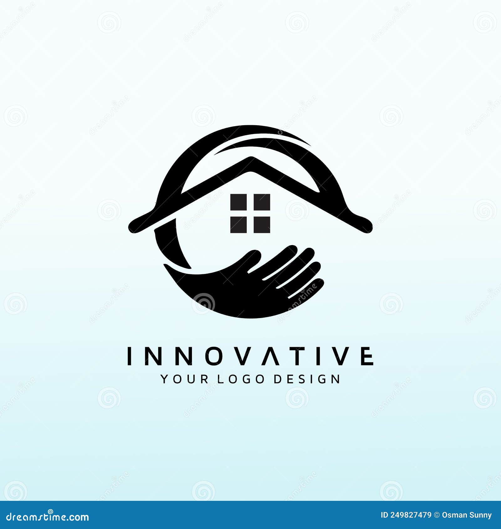 Custom Creative Home Inspection Logo Stock Vector - Illustration of ...
