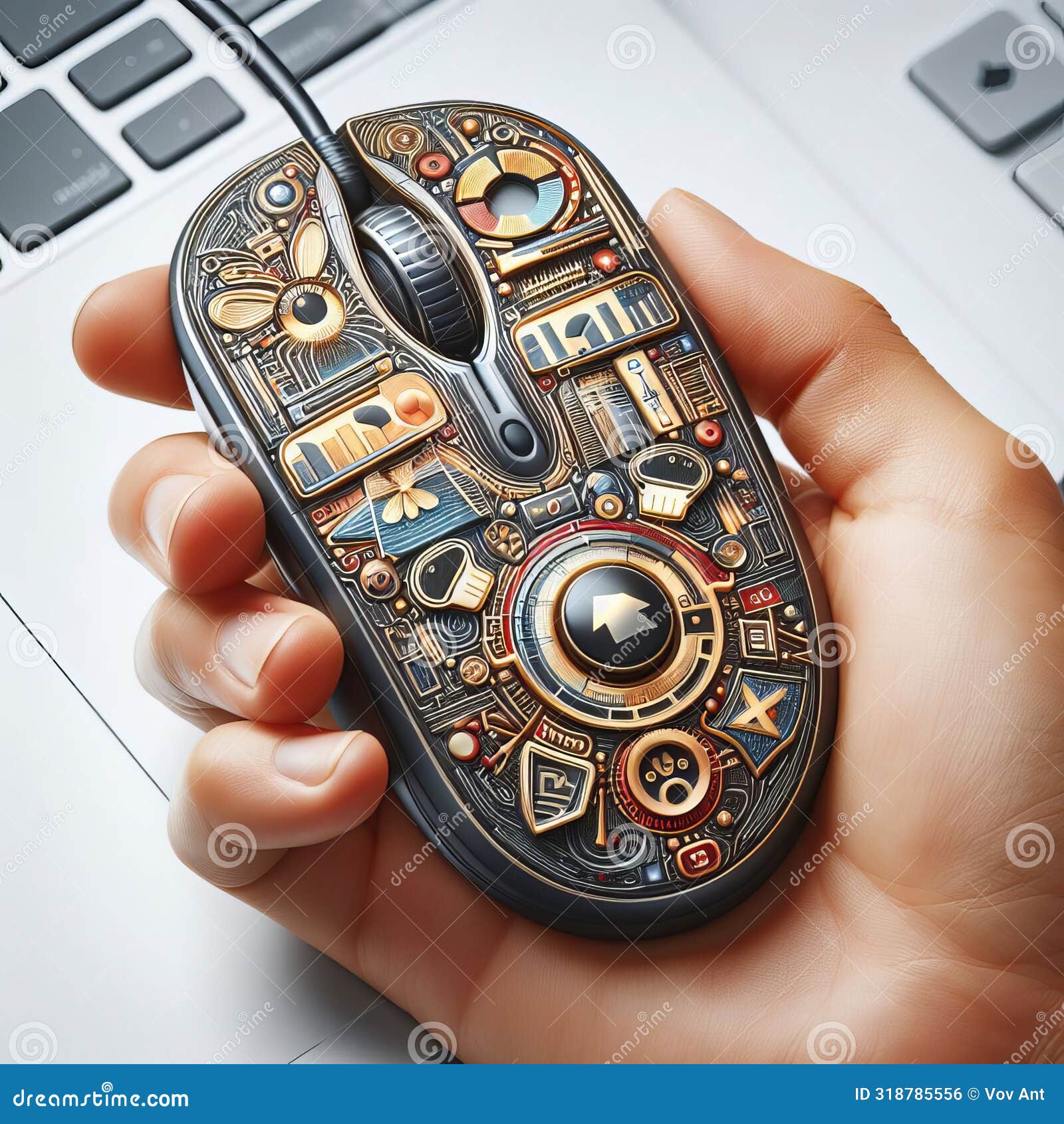 98 84. Custom Cursor_ a Customized Mouse Cursor Tha Th Stock Photo ...