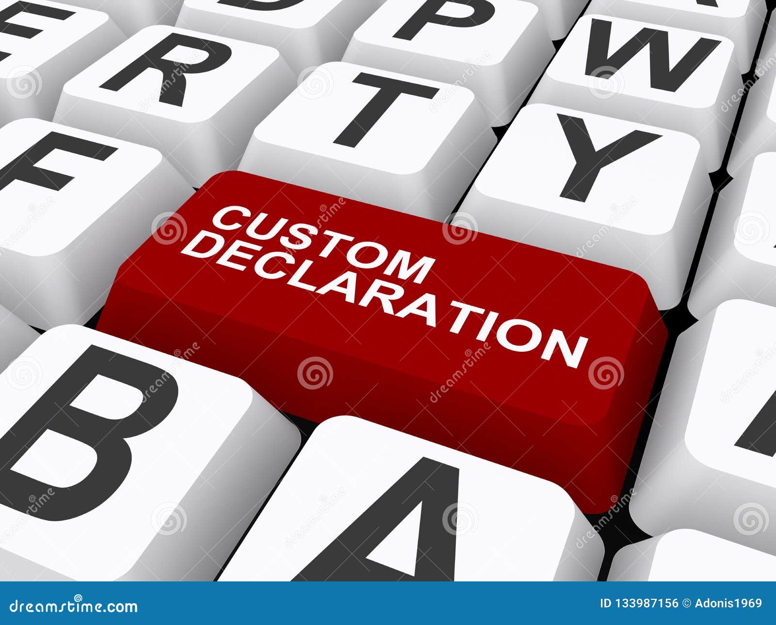 Custom declaration heading stock illustration. Illustration of graphic ...