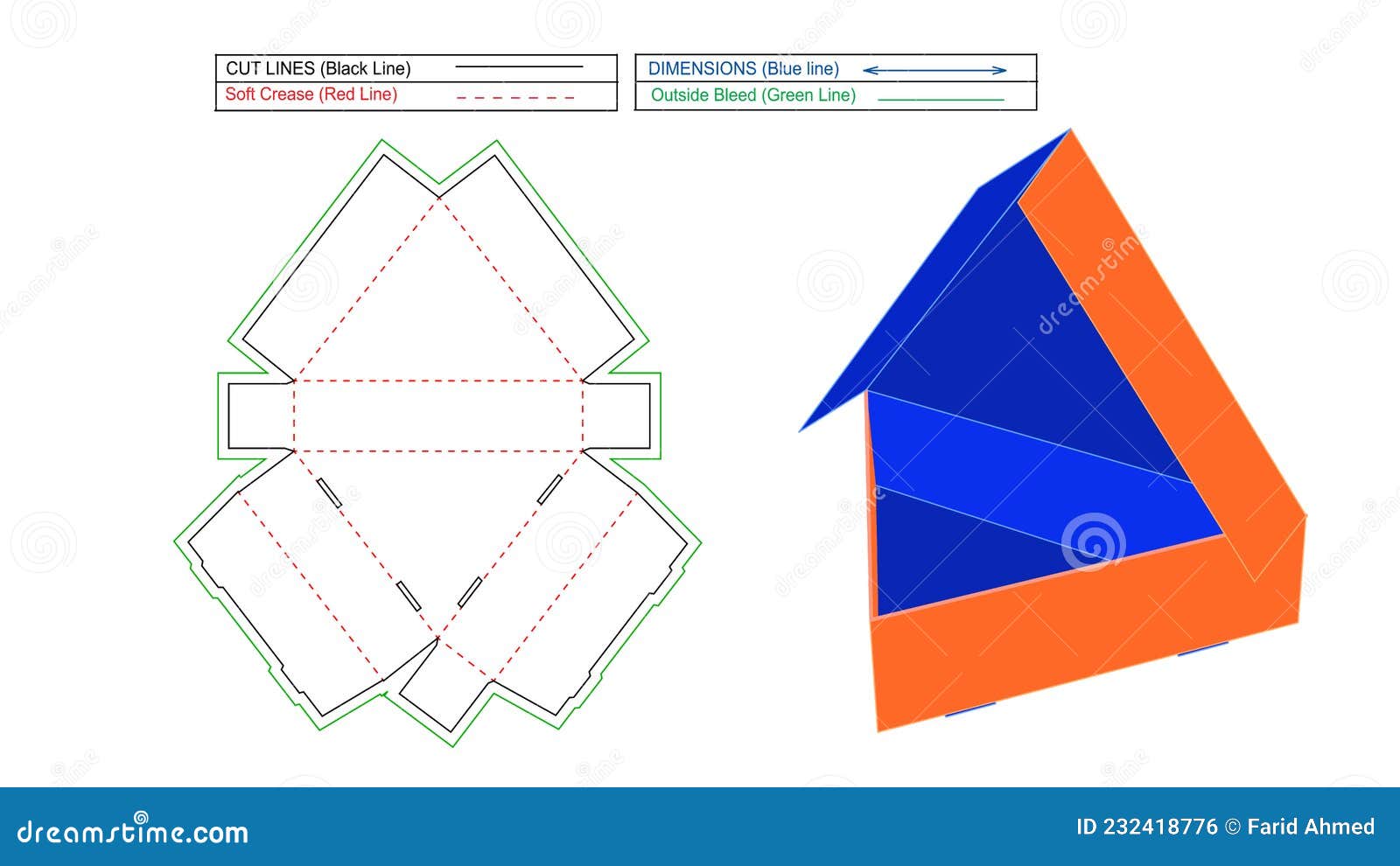 Triangle Box Template