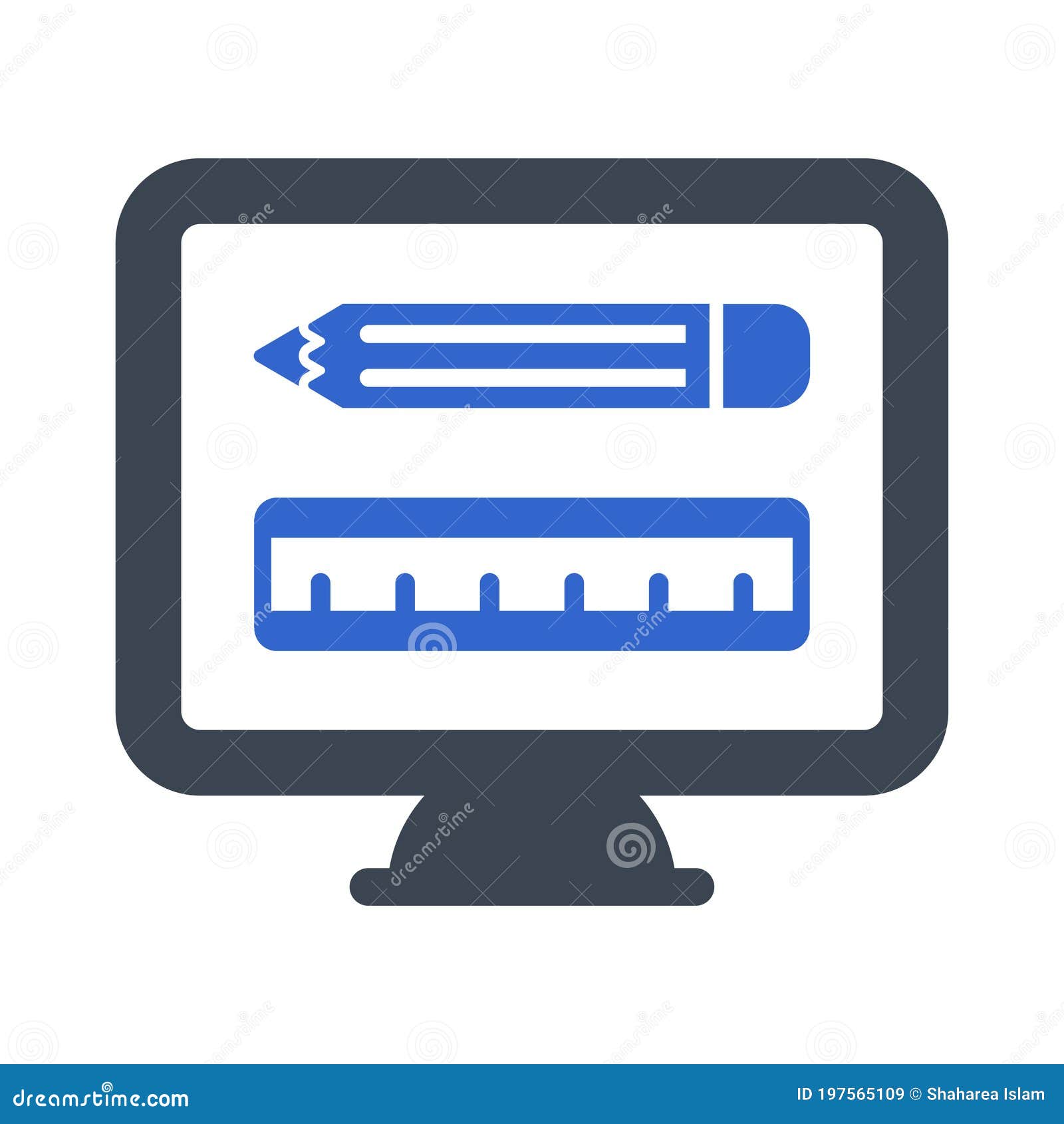 Custom Design Icon stock vector. Illustration of development - 197565109