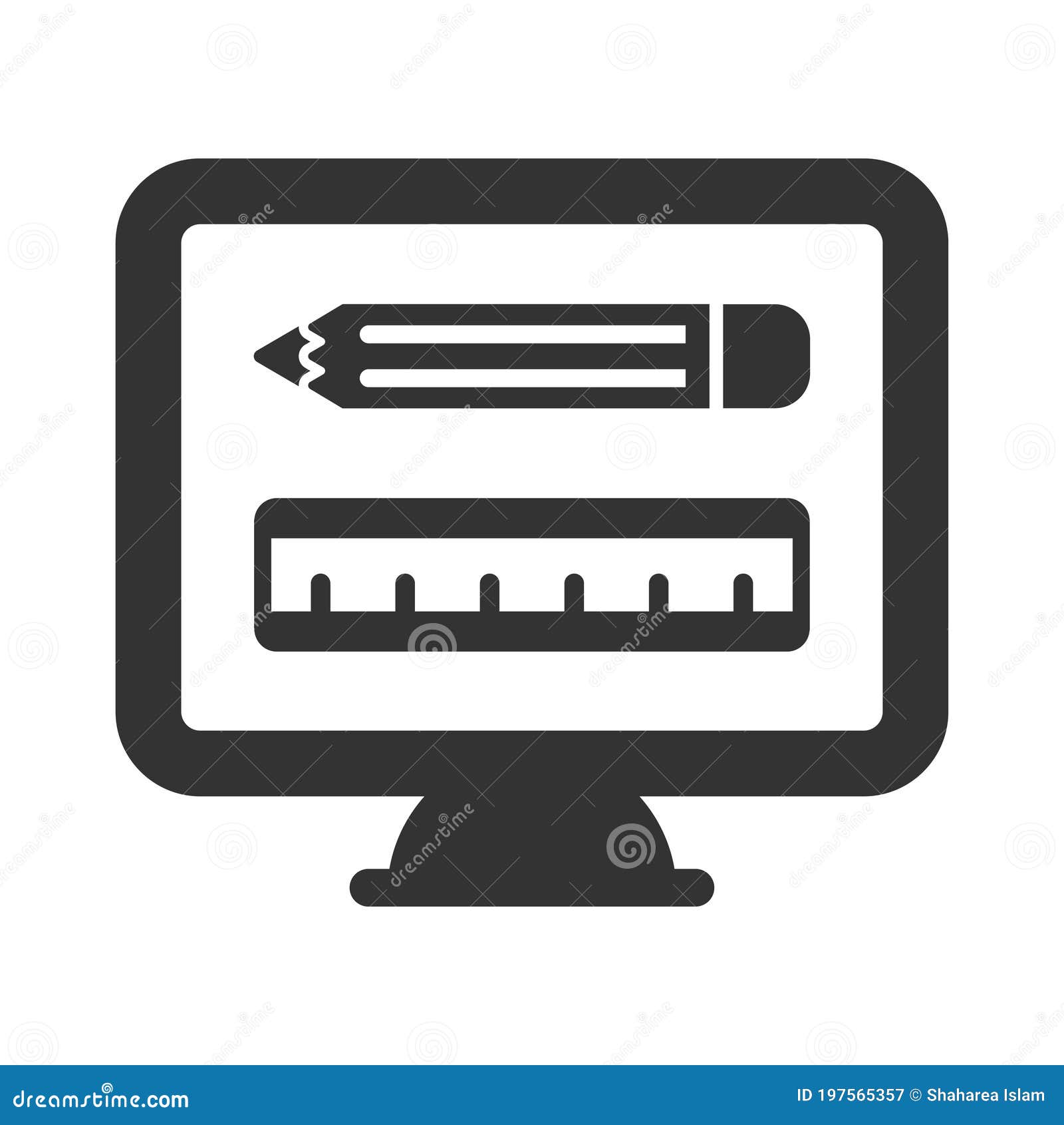 Custom Design Icon stock vector. Illustration of design - 197565357