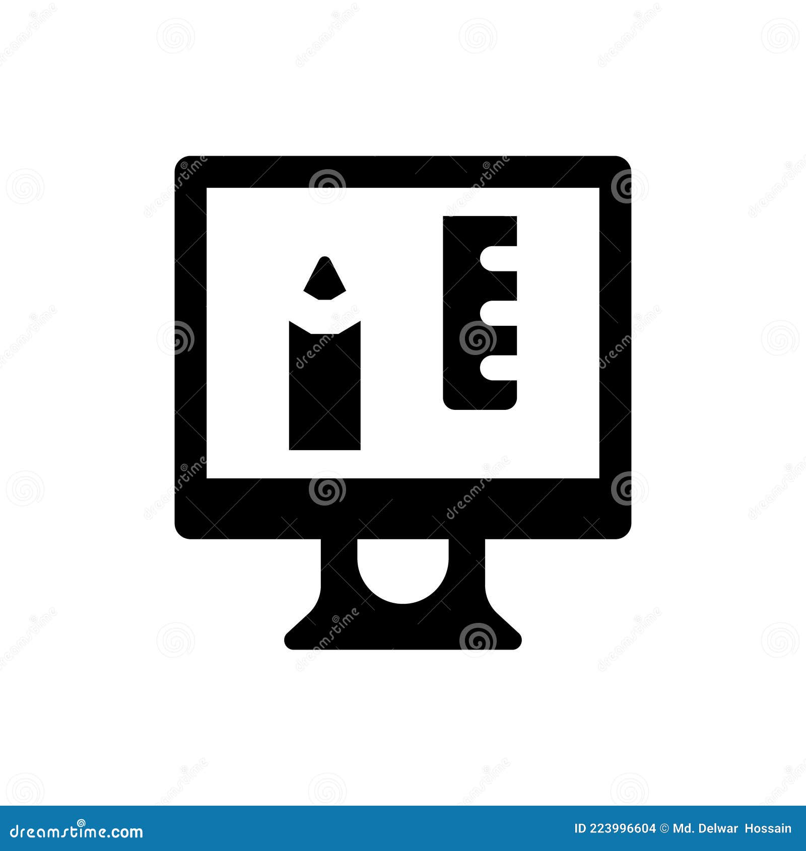 Custom design icon stock vector. Illustration of vector - 223996604