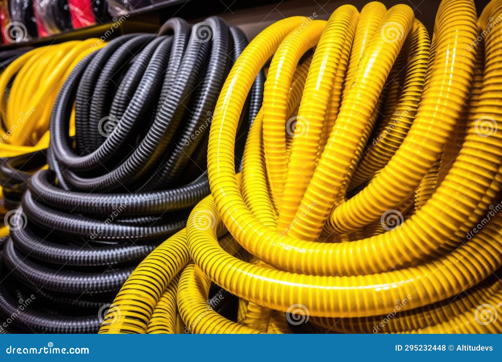 Custom Designed Rubber Hoses on Display Stock Photo - Image of industry ...
