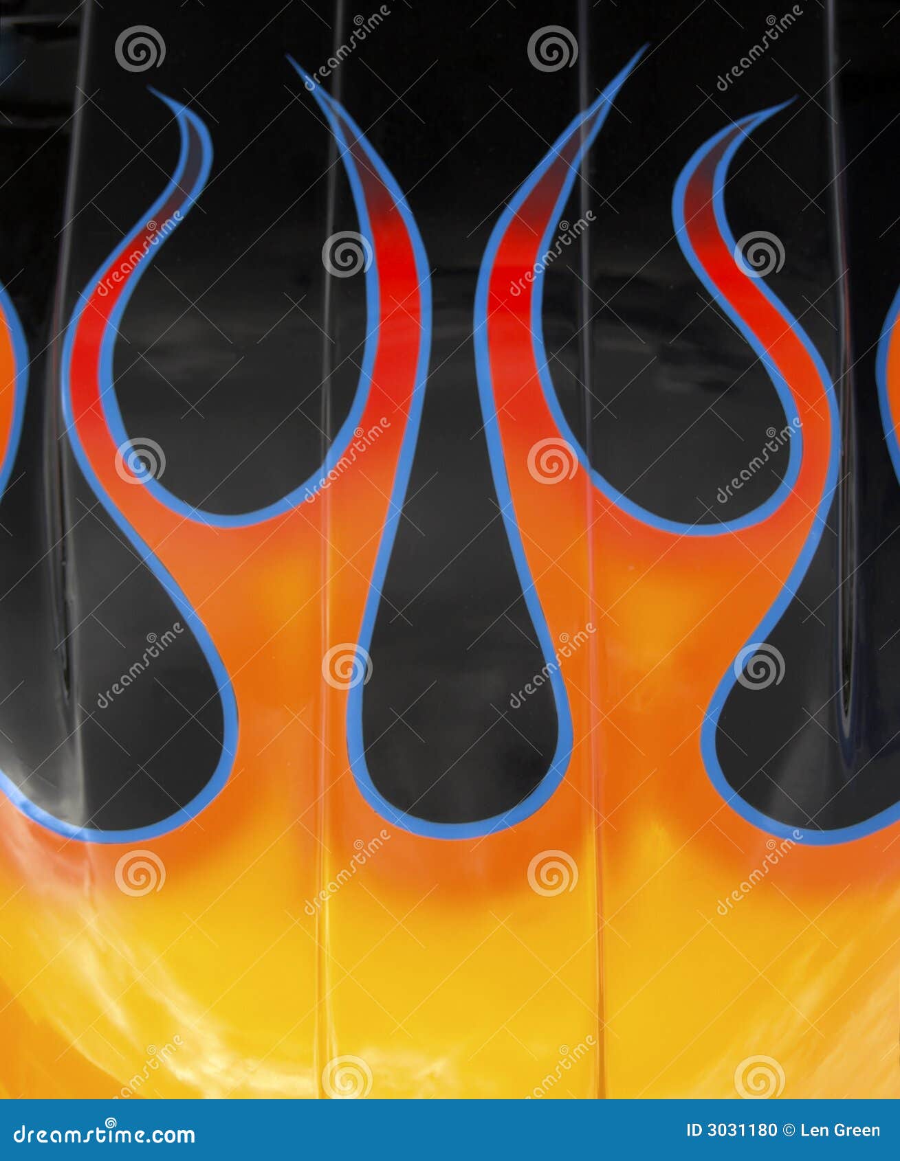 Custom flames stock photo. Image of antique, paint, speed - 3031180
