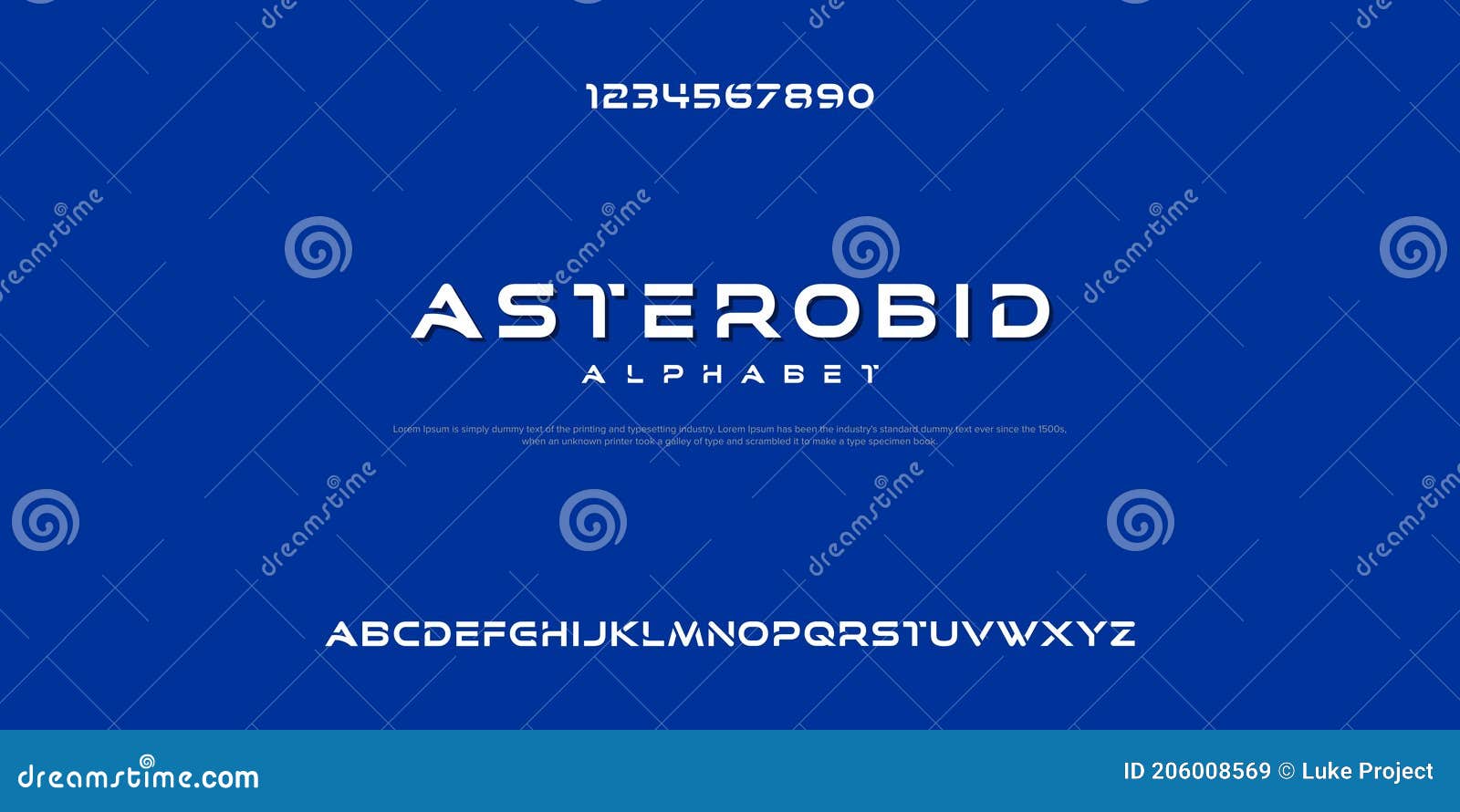 Tech TYpeface font custom stock vector. Illustration of modern - 206008569