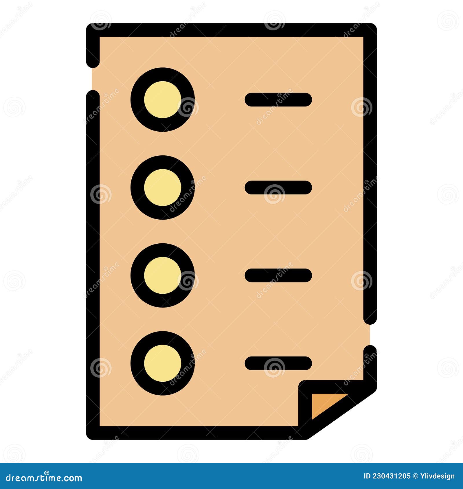 Custom Form Icon Color Outline Vector Stock Vector - Illustration of ...