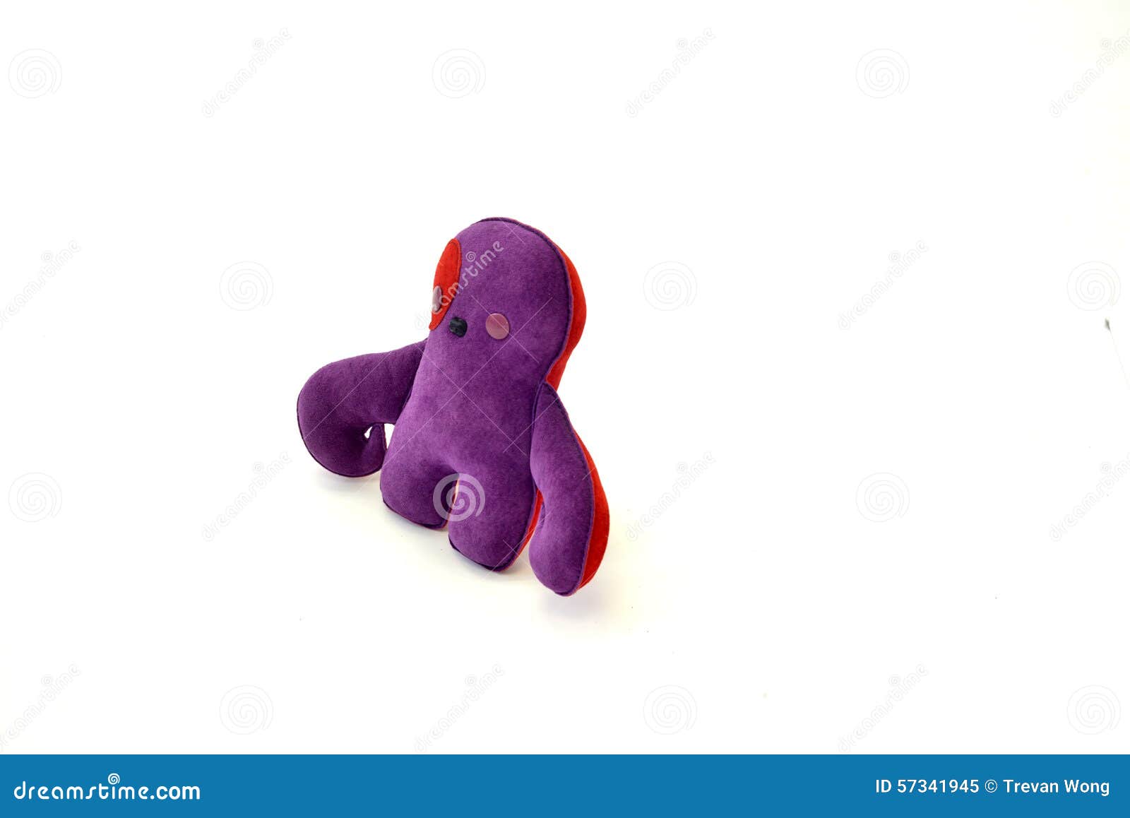 Custom Handcrafted Stuffed Leather Toy Purple Creature - Right Stock ...