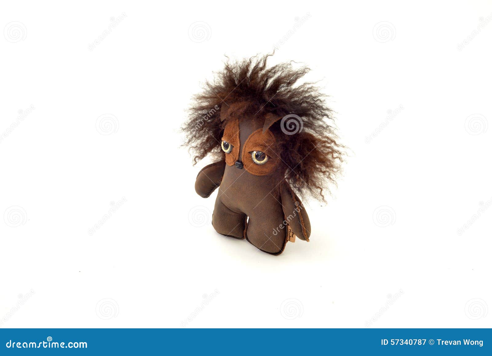 Custom Handcrafted Stuffed Leather Toy Scruffy Kid - Right Stock Image ...