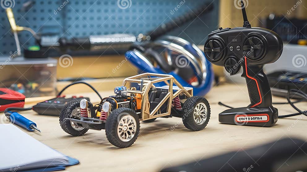 Custom Handmade RC Car Model Electronic Project with Remote Control ...