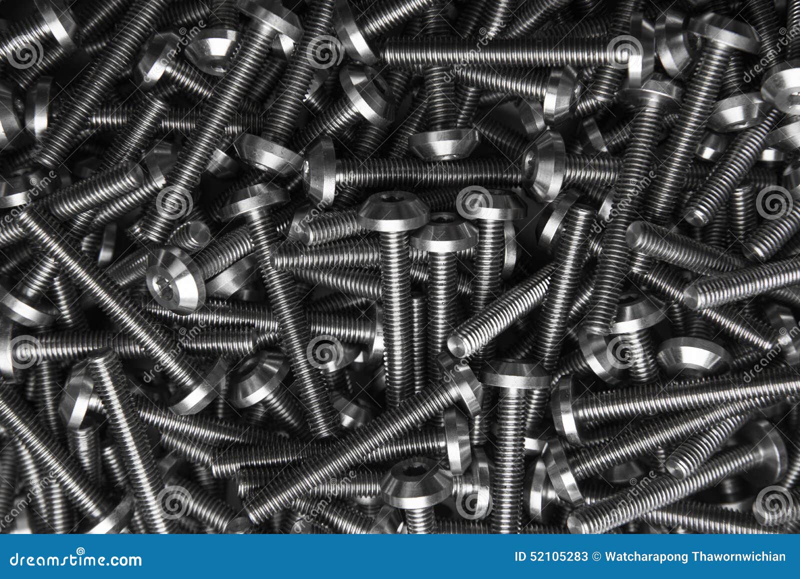 Custom Hex Head Bolt Thread Stock Image - Image of bolts, close: 52105283