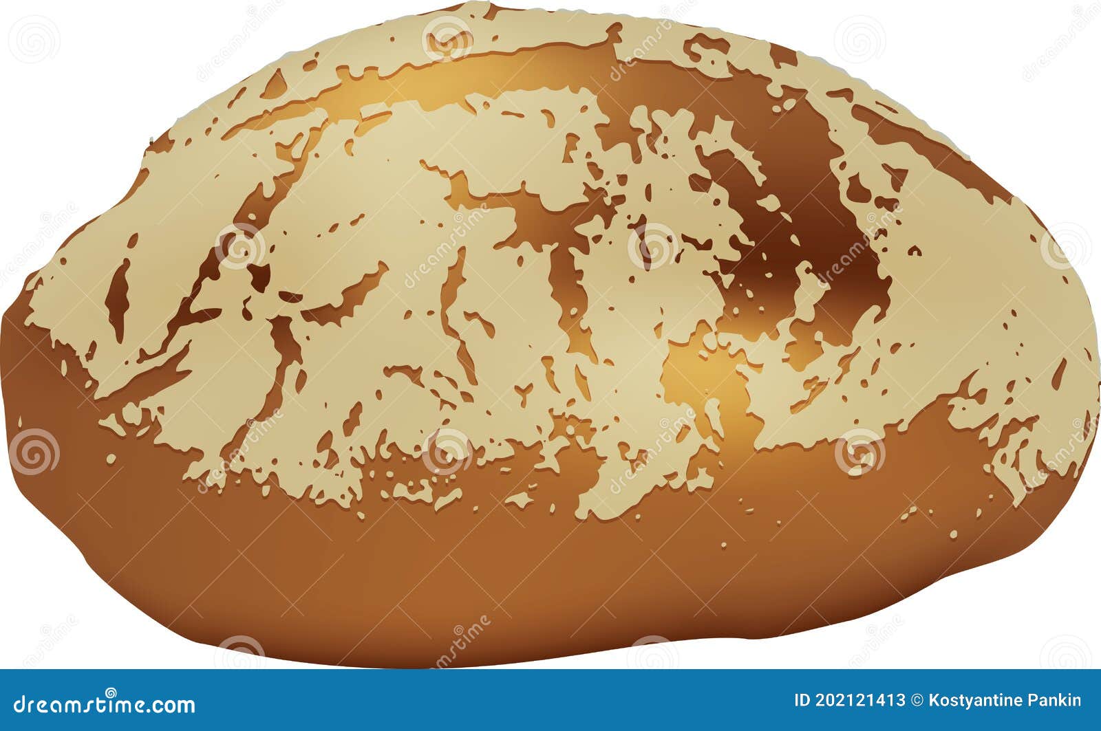 Custom homemade bread stock vector. Illustration of bread - 202121413