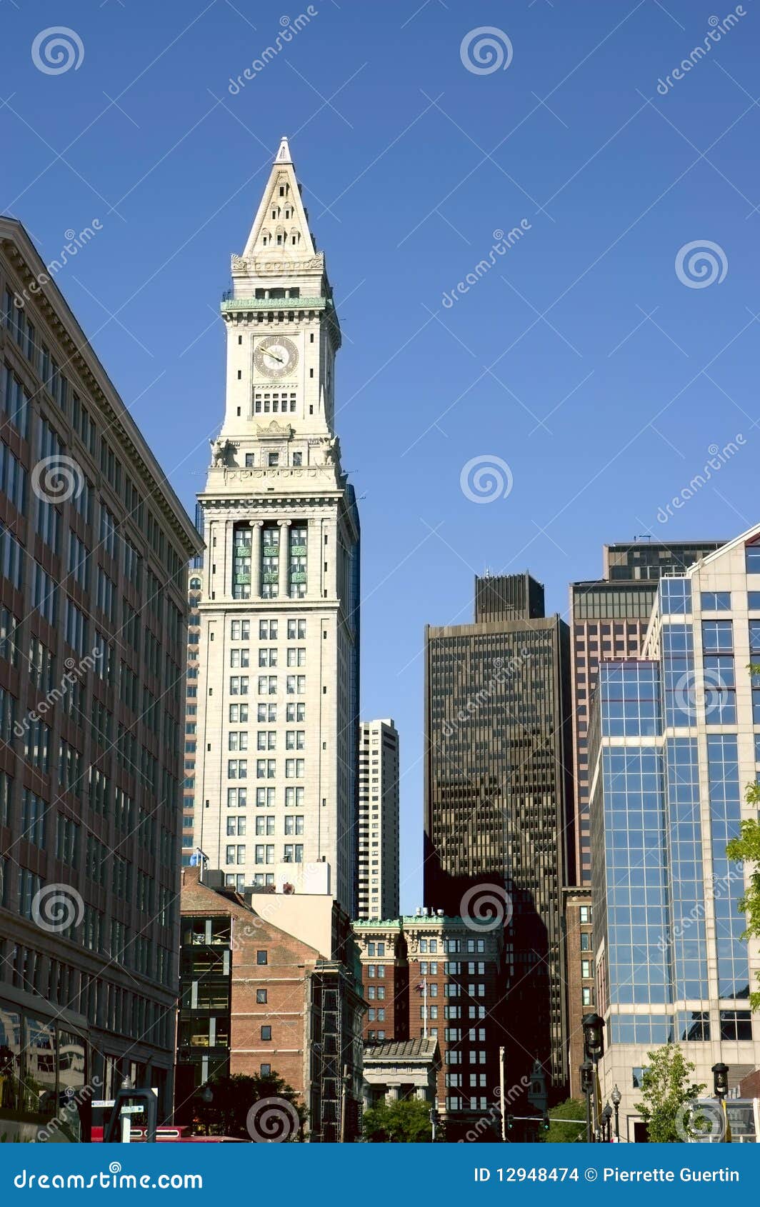Custom house clock-tower stock photo. Image of customs - 12948474