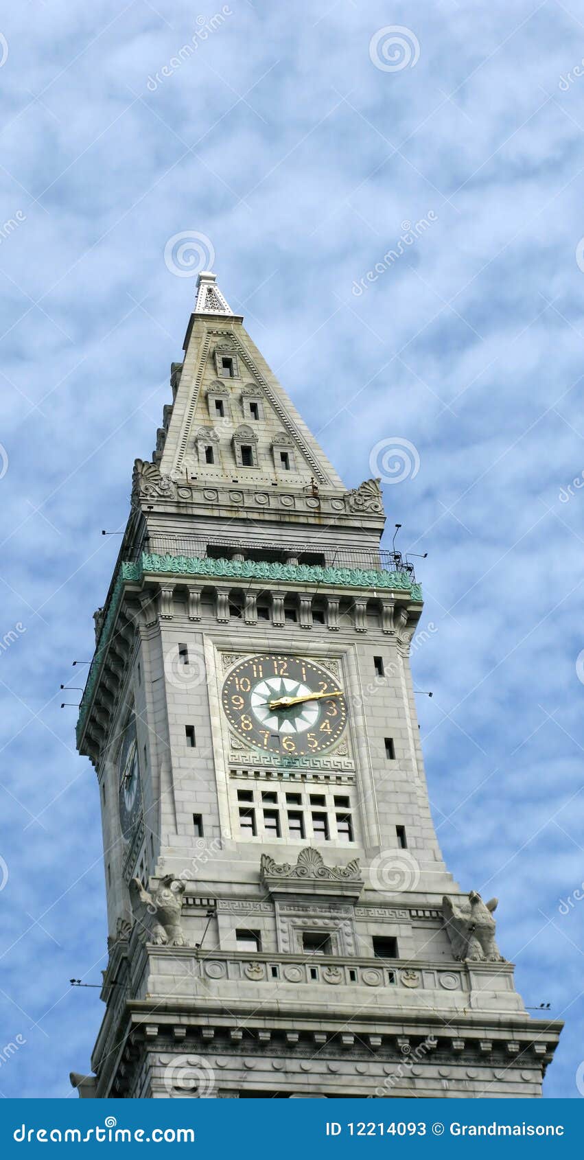 Custom House Tower, Boston stock image. Image of architecture - 12214093