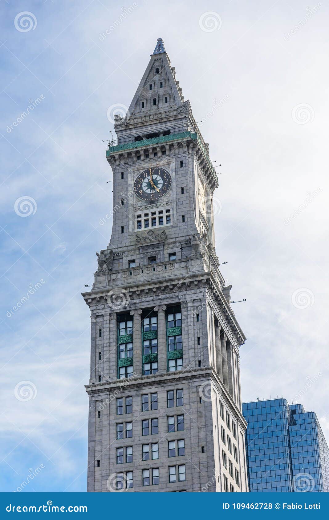Custom House Tower in Boston Stock Photo - Image of tourism, custom ...