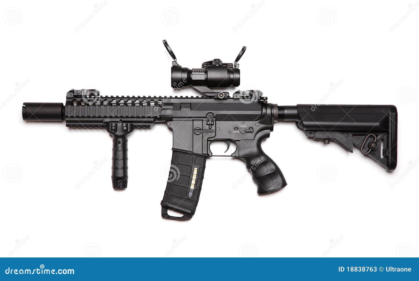Custom M4A1 Assault Carbine Stock Image - Image: 18838763