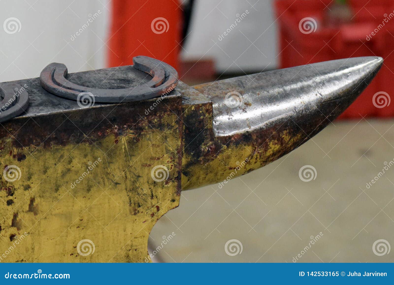 Custom Made Horseshoe on Anvil Stock Image - Image of anvil, blacksmith ...