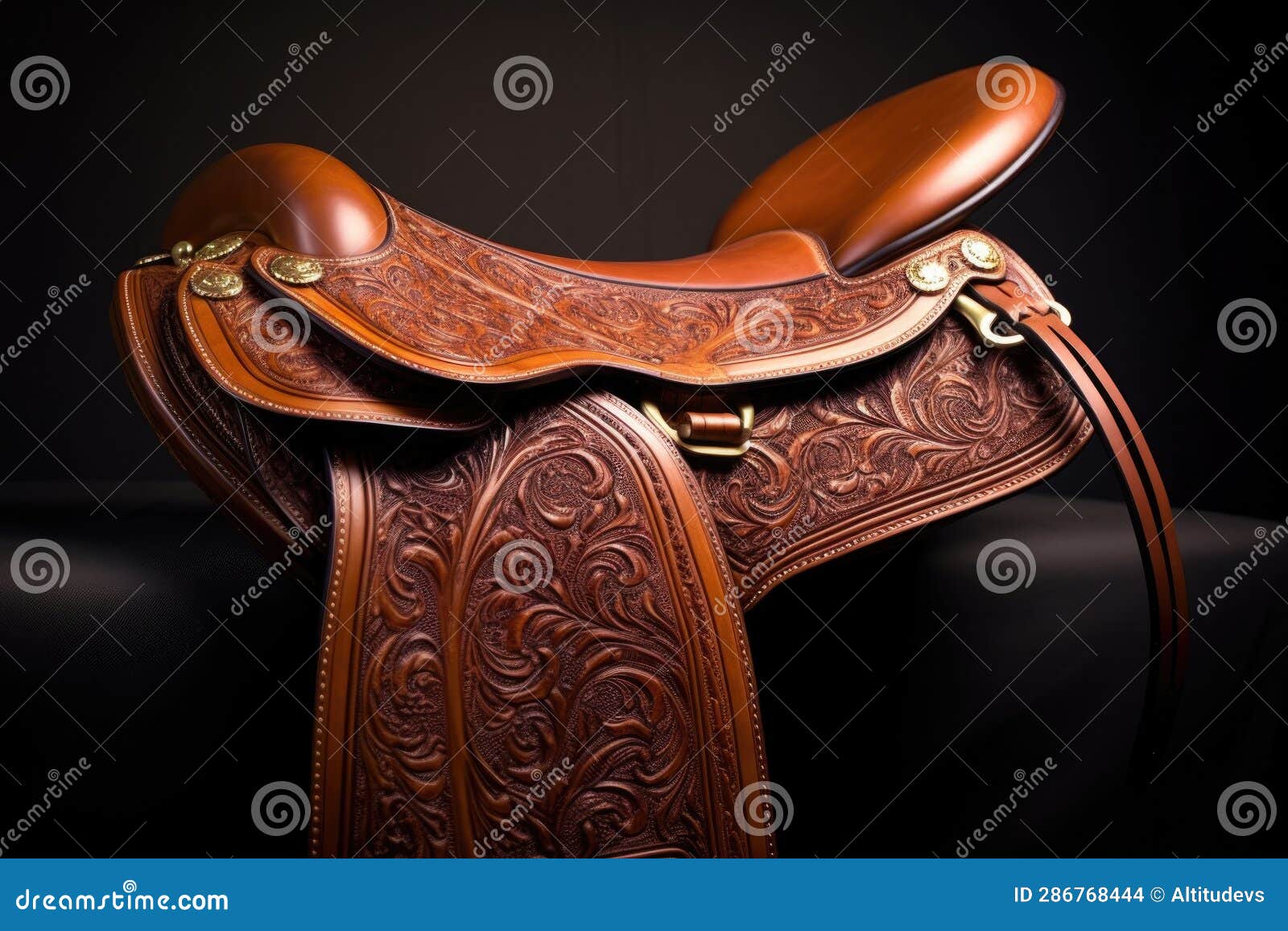Custom-made Leather Saddle with Unique Design Stock Photo - Image of ...