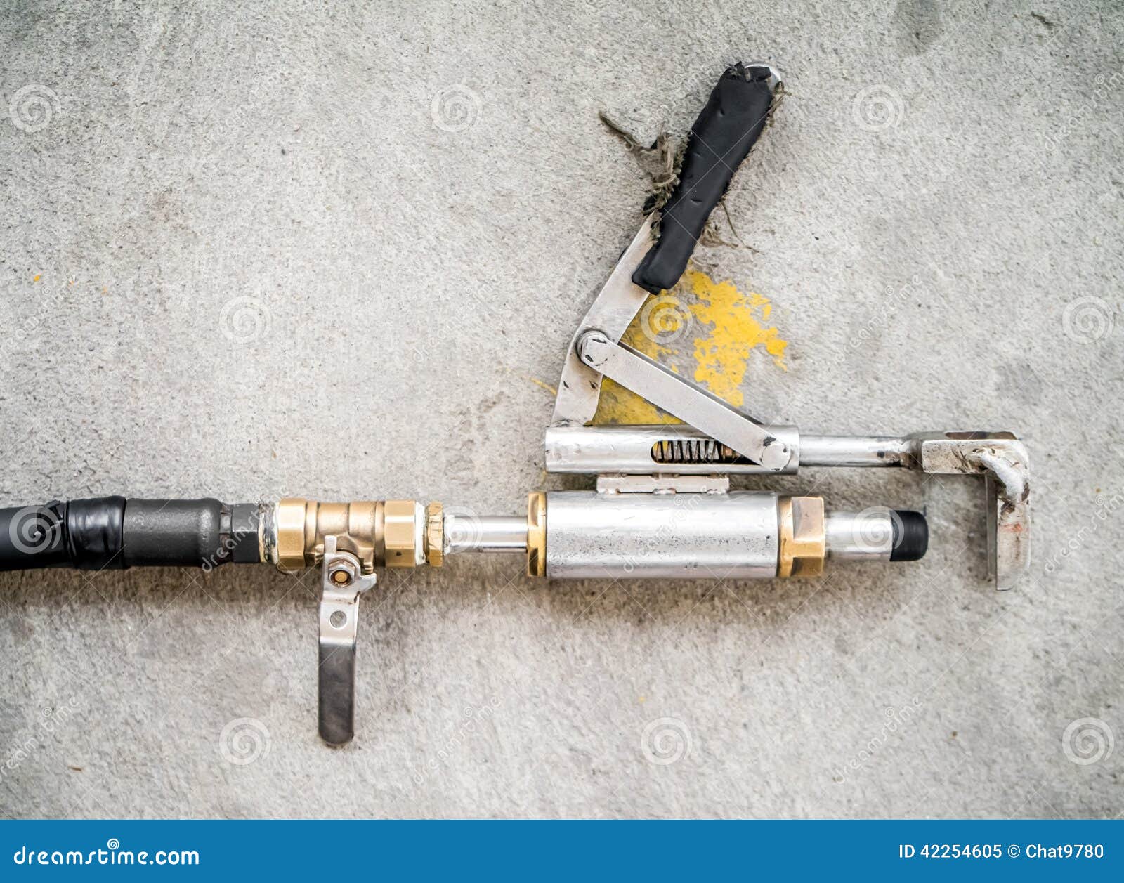 Custom Made LPG Refill Valve on Concrete Floor Stock Image - Image of ...