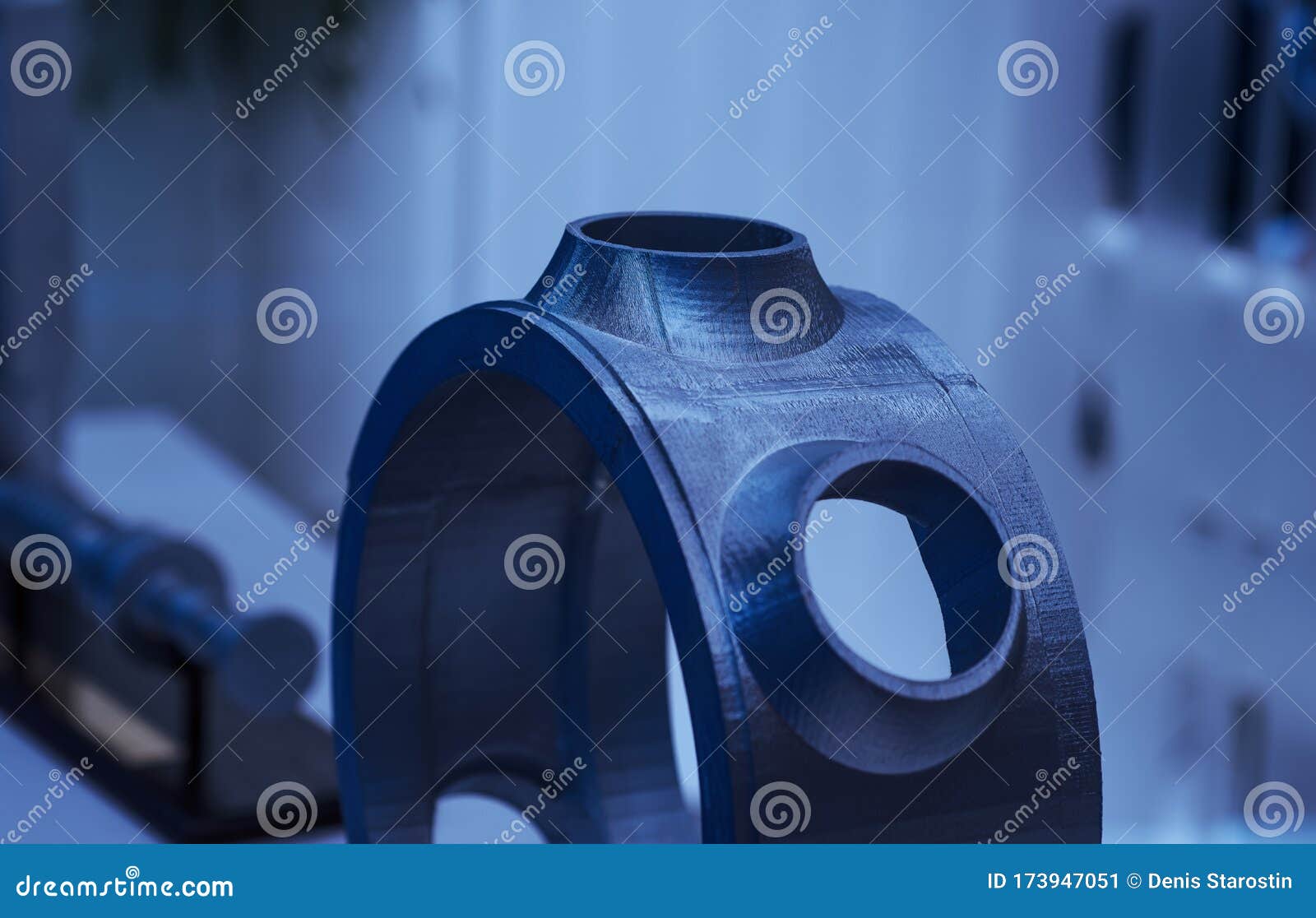 Custom-milled Machine Part Made with CNC Machine. Stock Image - Image ...