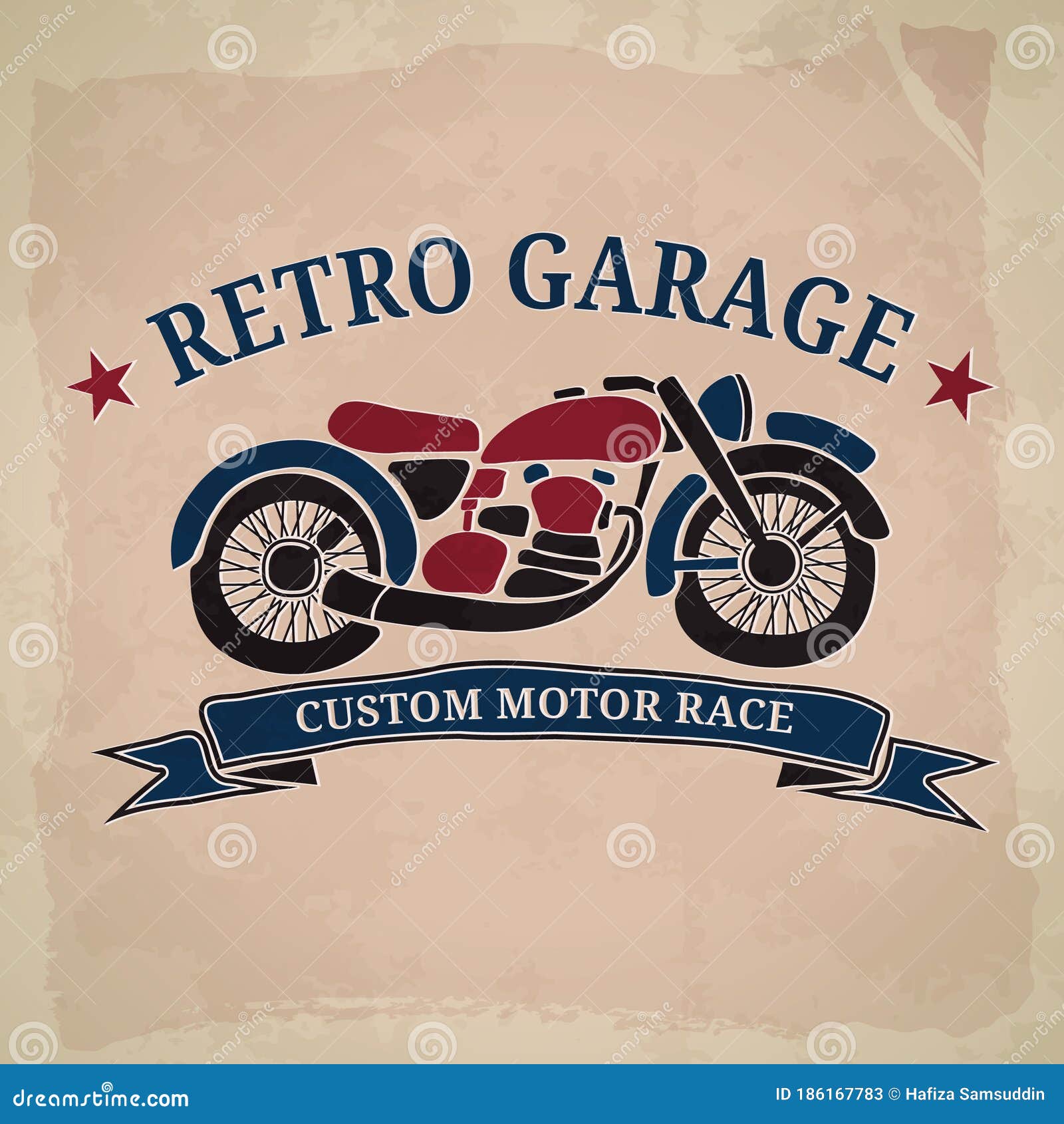 Custom Motor Race. Vector Illustration Decorative Design Stock Vector ...
