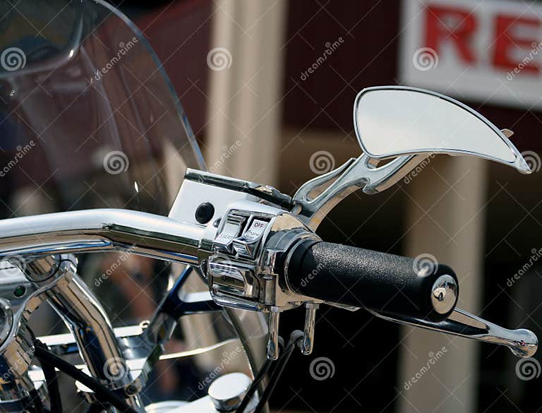 Custom motorcycle mirror stock image. Image of designed - 2653087