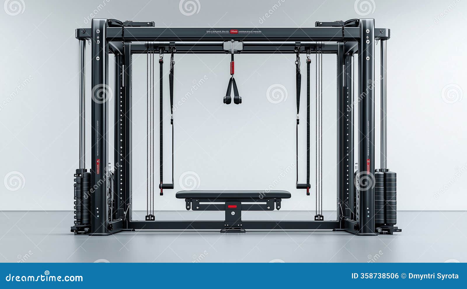 Custom Multi-station Gym Cable Machine with Reinforced Frame Stock ...