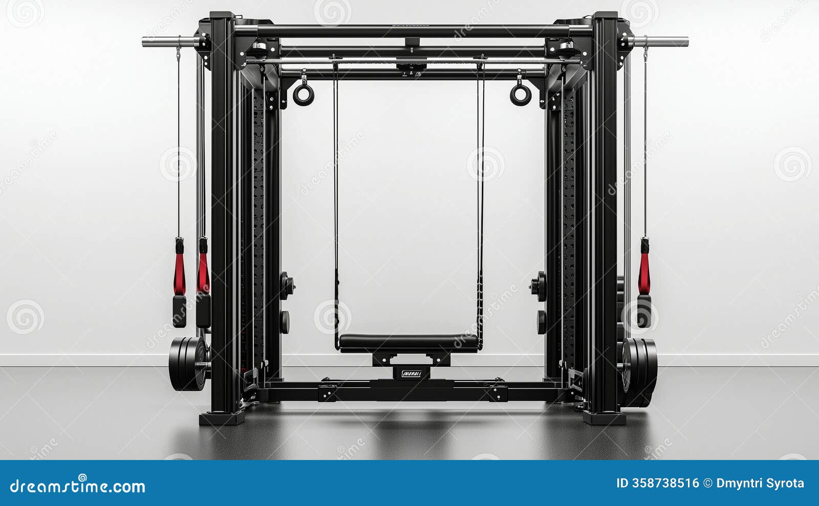 Custom Multi-station Gym Cable Machine with Reinforced Frame Stock ...