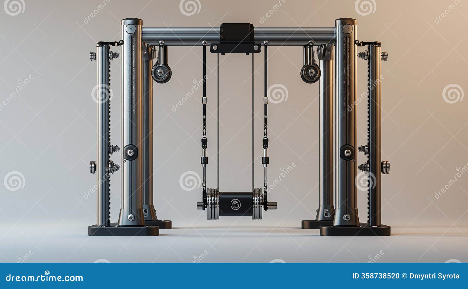 Custom Multi-station Gym Cable Machine with Reinforced Frame Stock ...