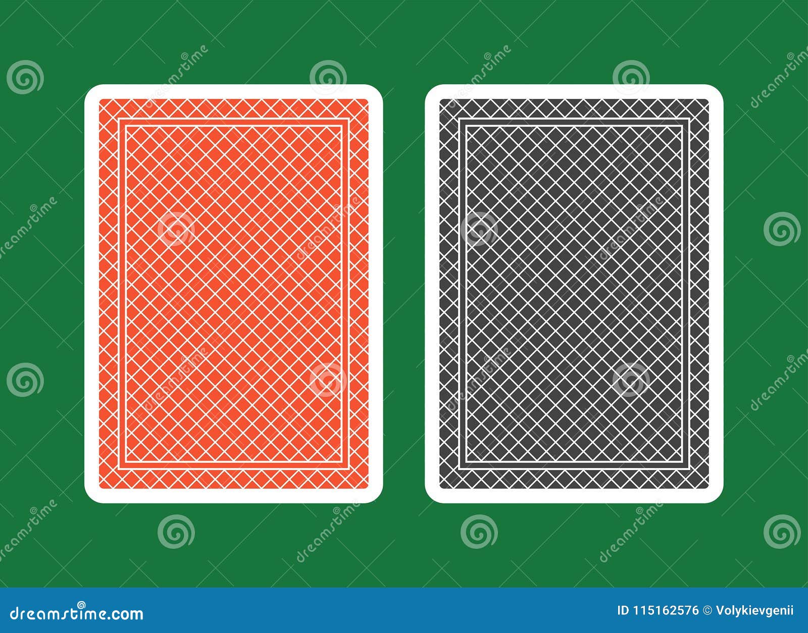 Custom Of Playing Card Template For Any Design Cartoon Vector ...