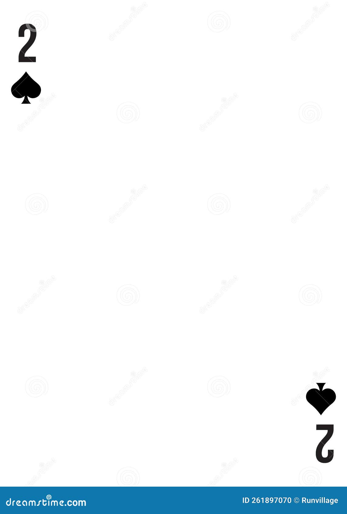 Custom of Playing Card Template for Any Design Stock Vector ...