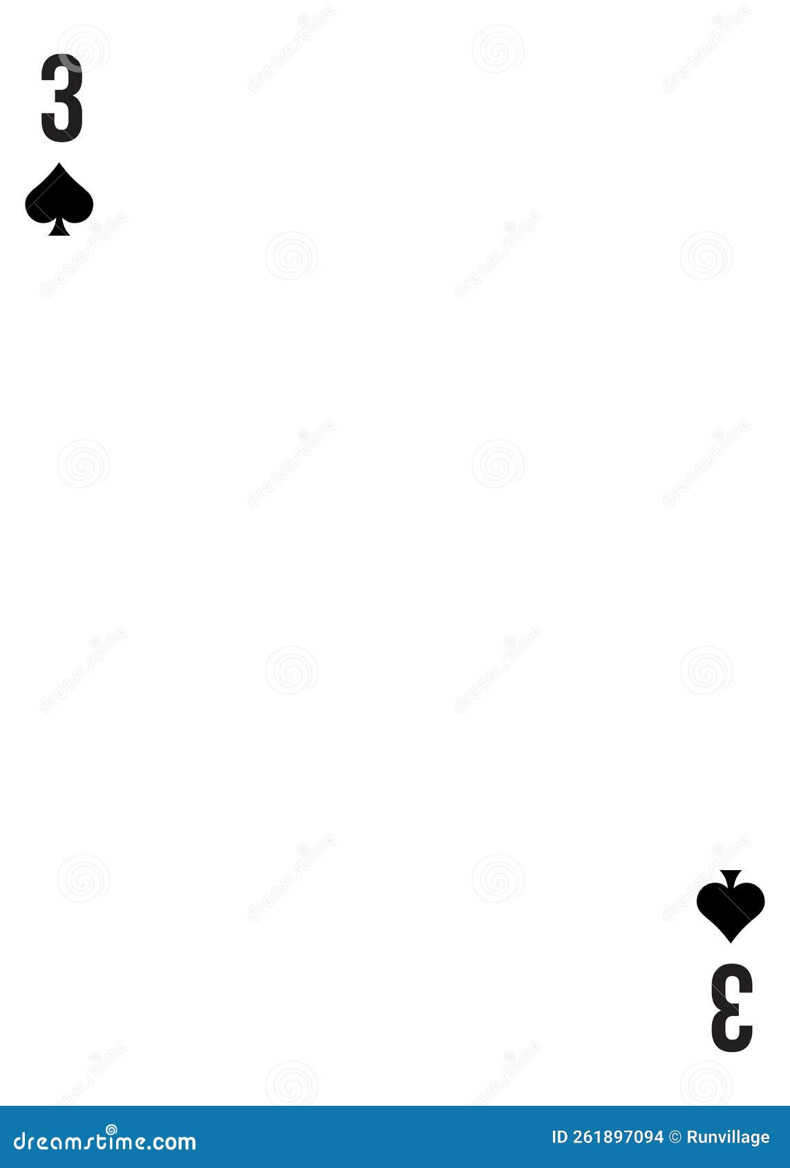 Custom of Playing Card Template for Any Design Stock Vector ...