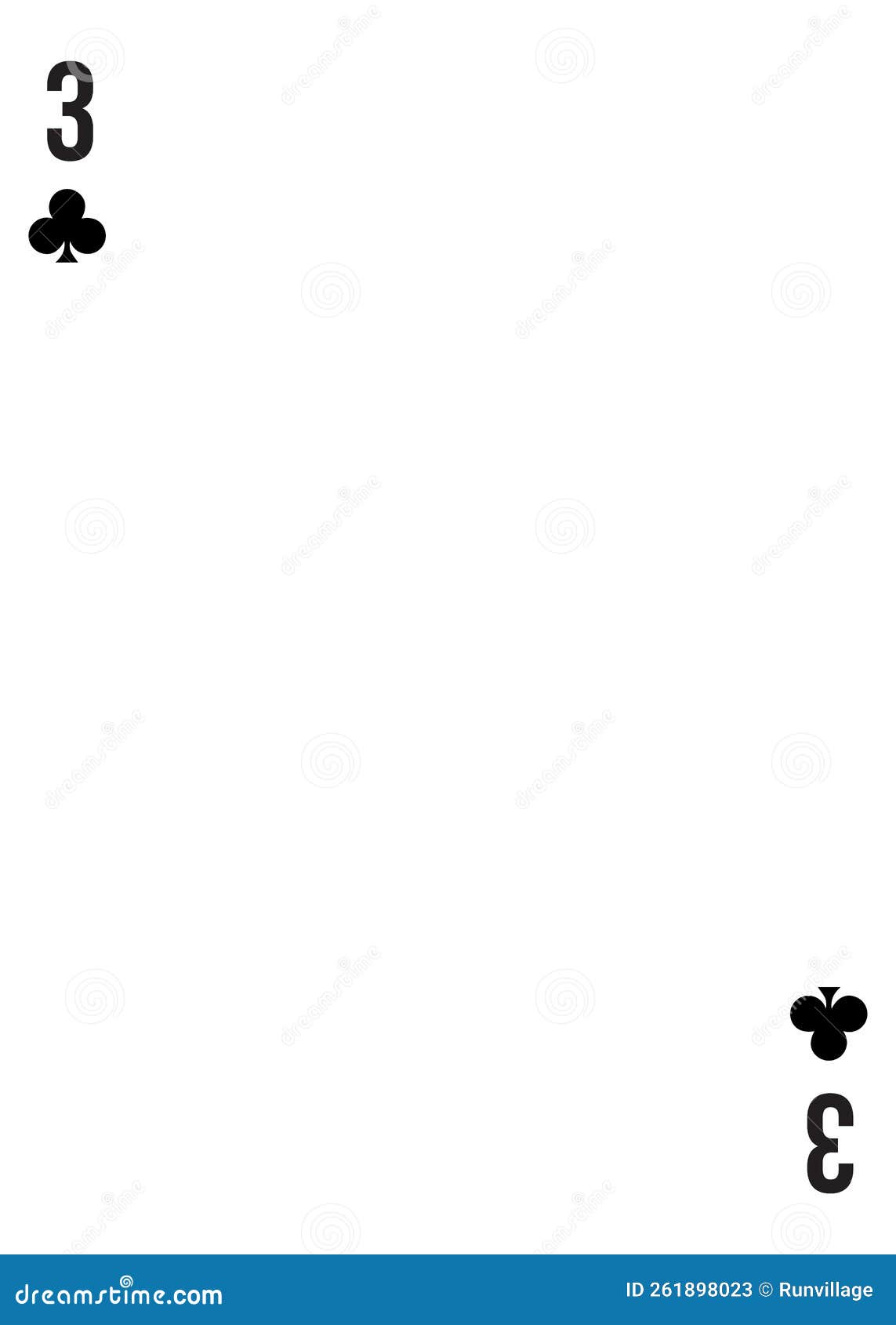 Custom of Playing Card Template for Any Design Stock Vector ...