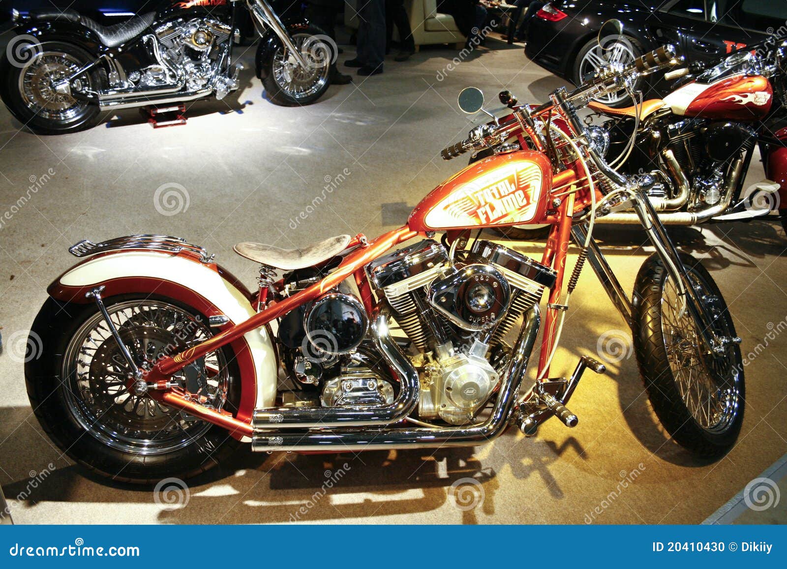 Custom red chopper editorial image. Image of exclusive - 20410430