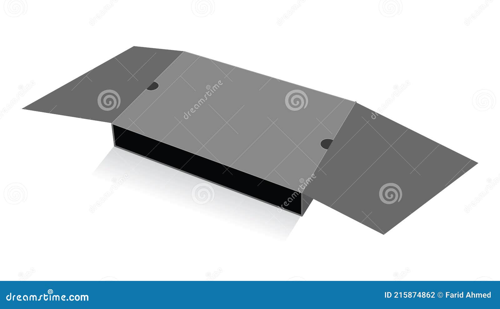 Custom Rigid Box, Magnetic Rigid Luxury Boxes Dieline Template Royalty ...