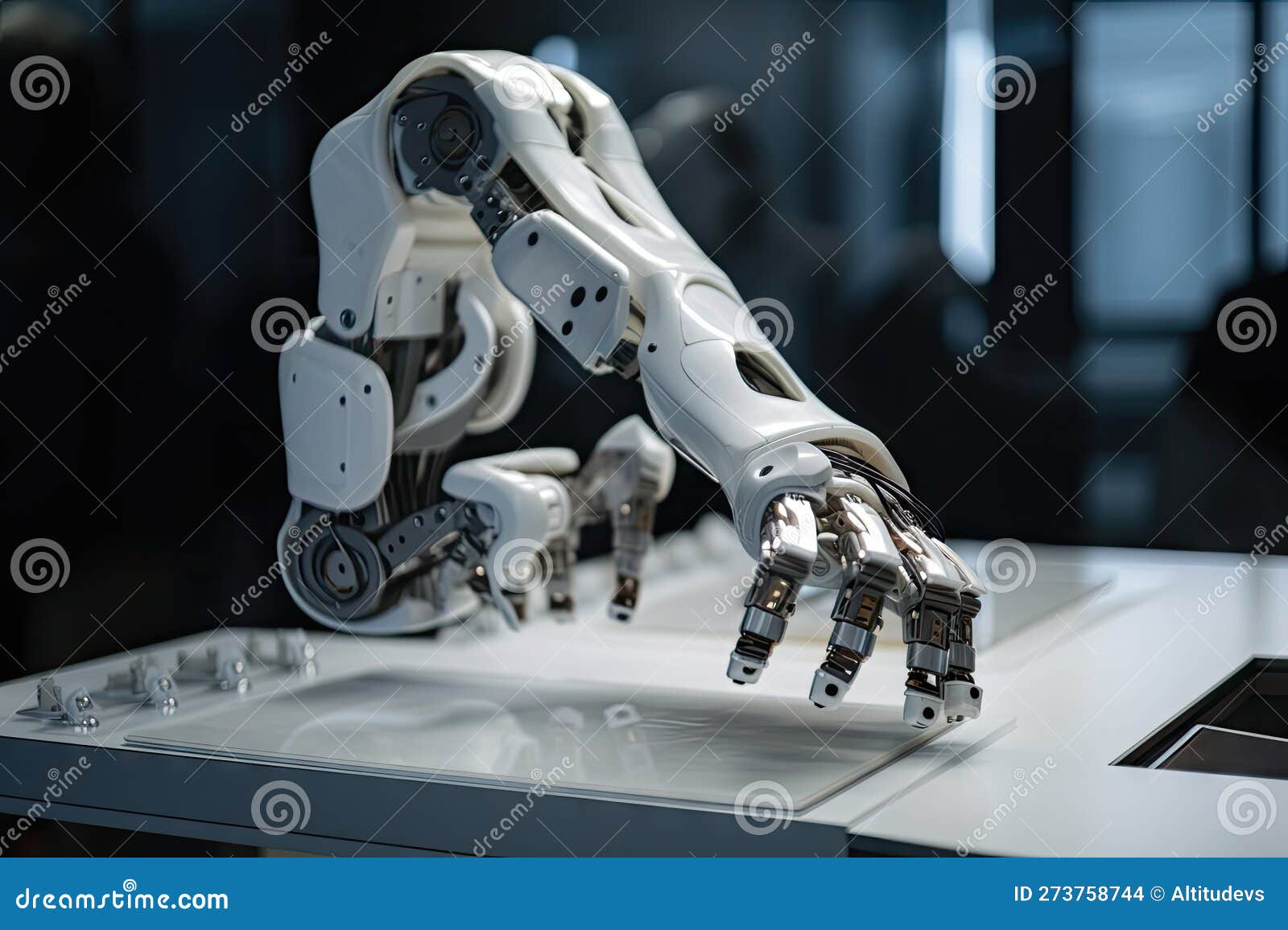 Custom Robotic Hand Demonstrating Its Precise and Agile Movements Stock ...