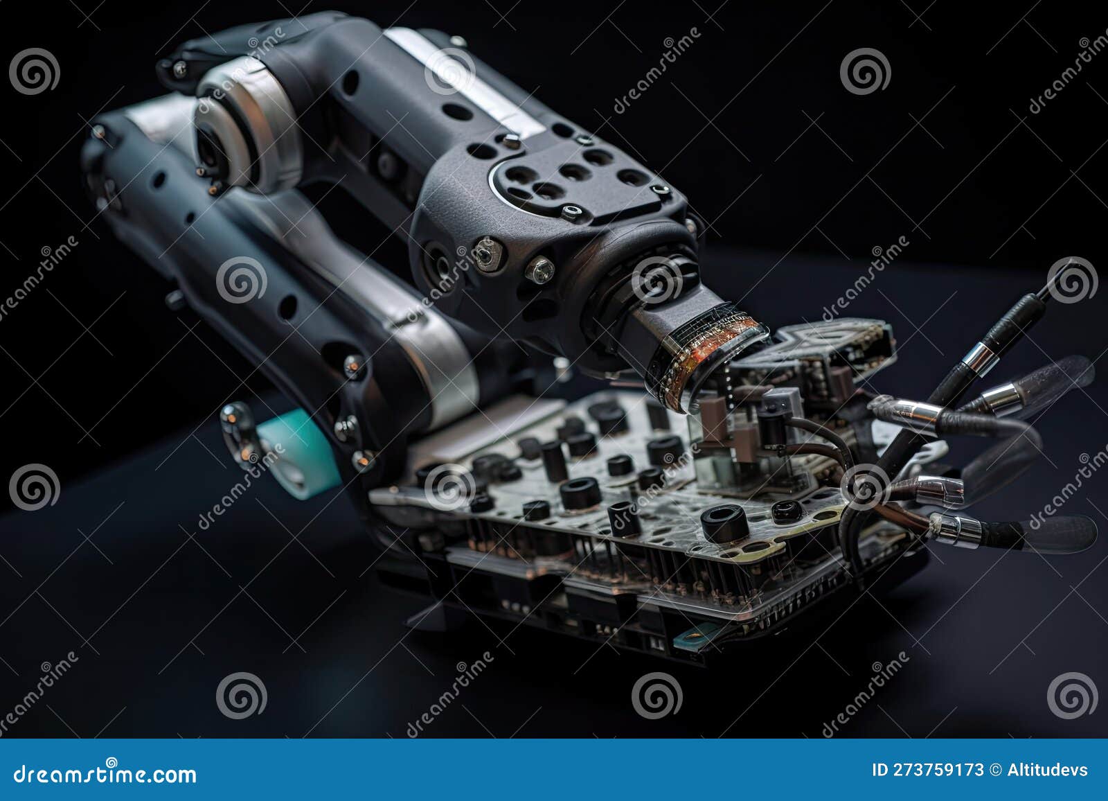 Custom Robotic Hand with Drill and Screwdriver, Ready for Precision ...