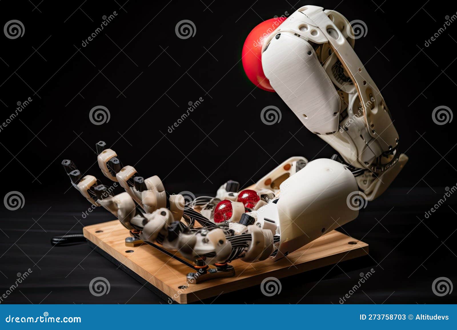 Custom Robotic Hand, with Light and Flexible Gripping Tools, Holding ...