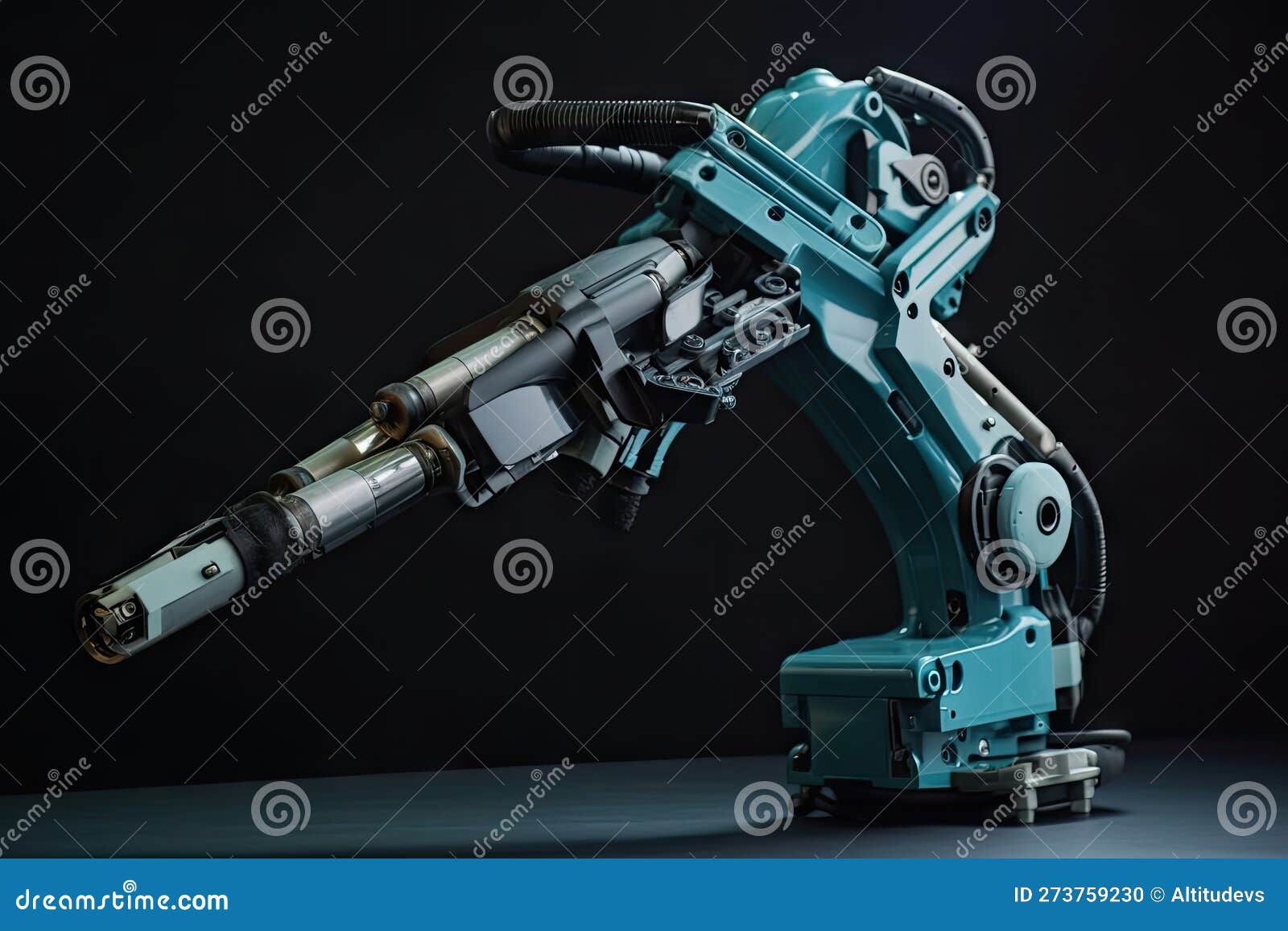 Custom Robotic Hand with Light and Power Tools for Precision Work Stock ...