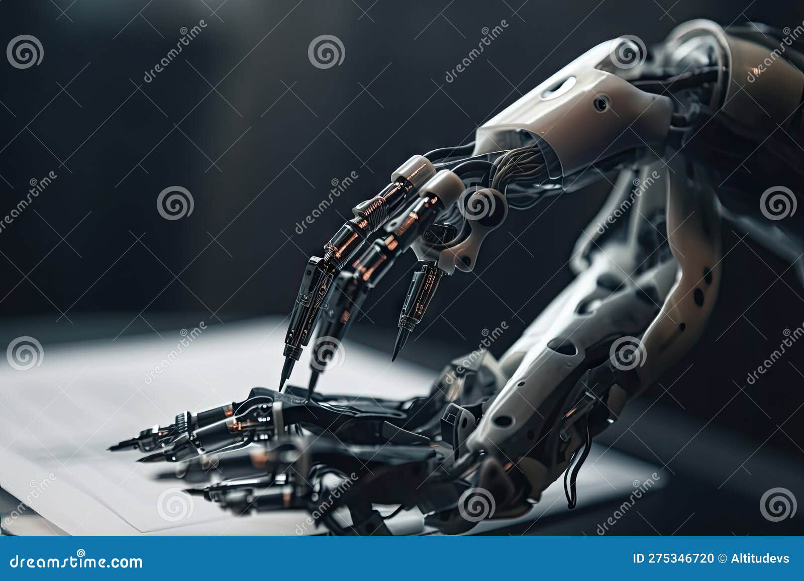 Custom Robotic Hand with Surgical Tool, Ready To Perform Delicate ...