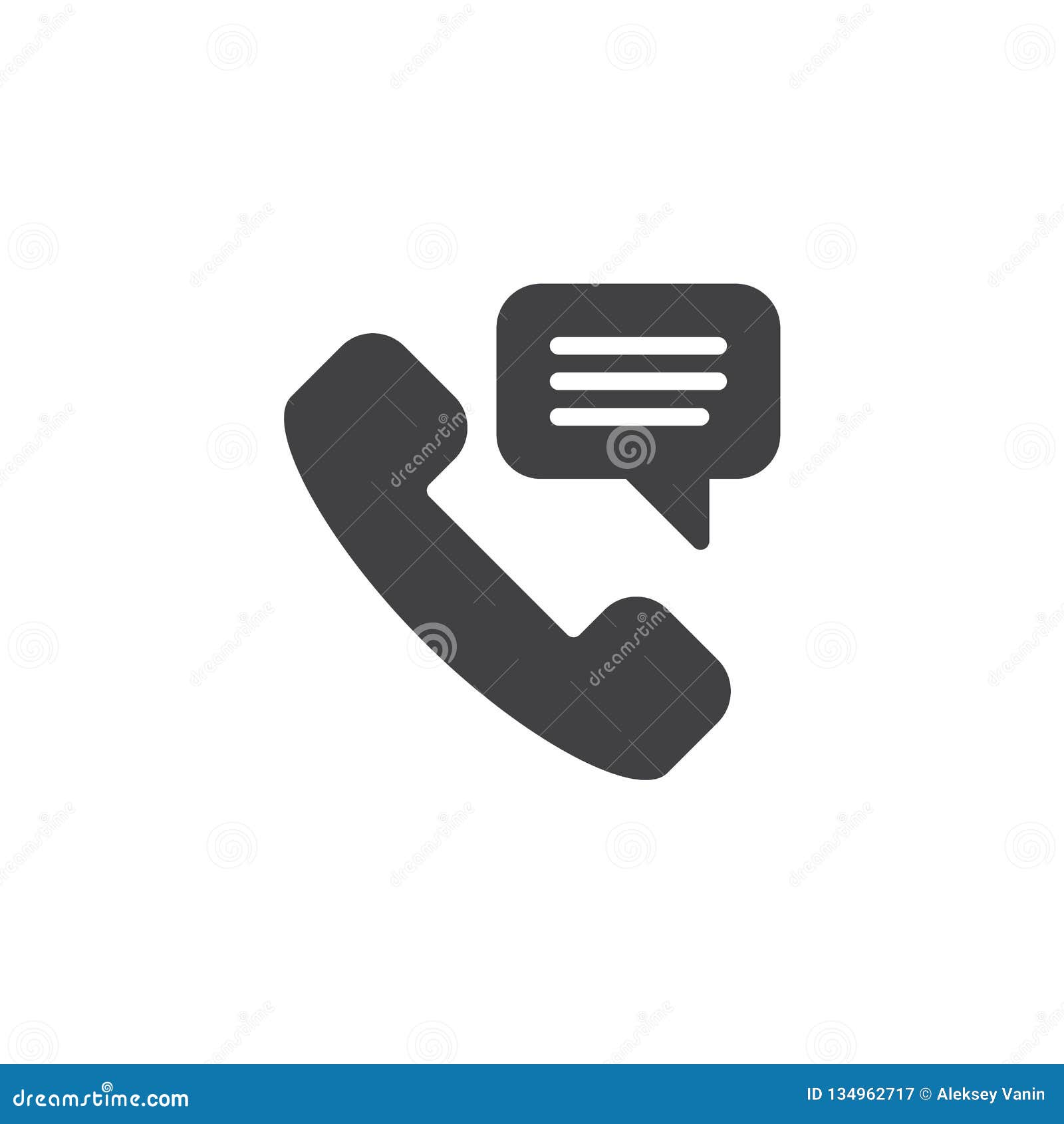 Custom Service Phone Talk Vector Icon Stock Vector - Illustration of ...