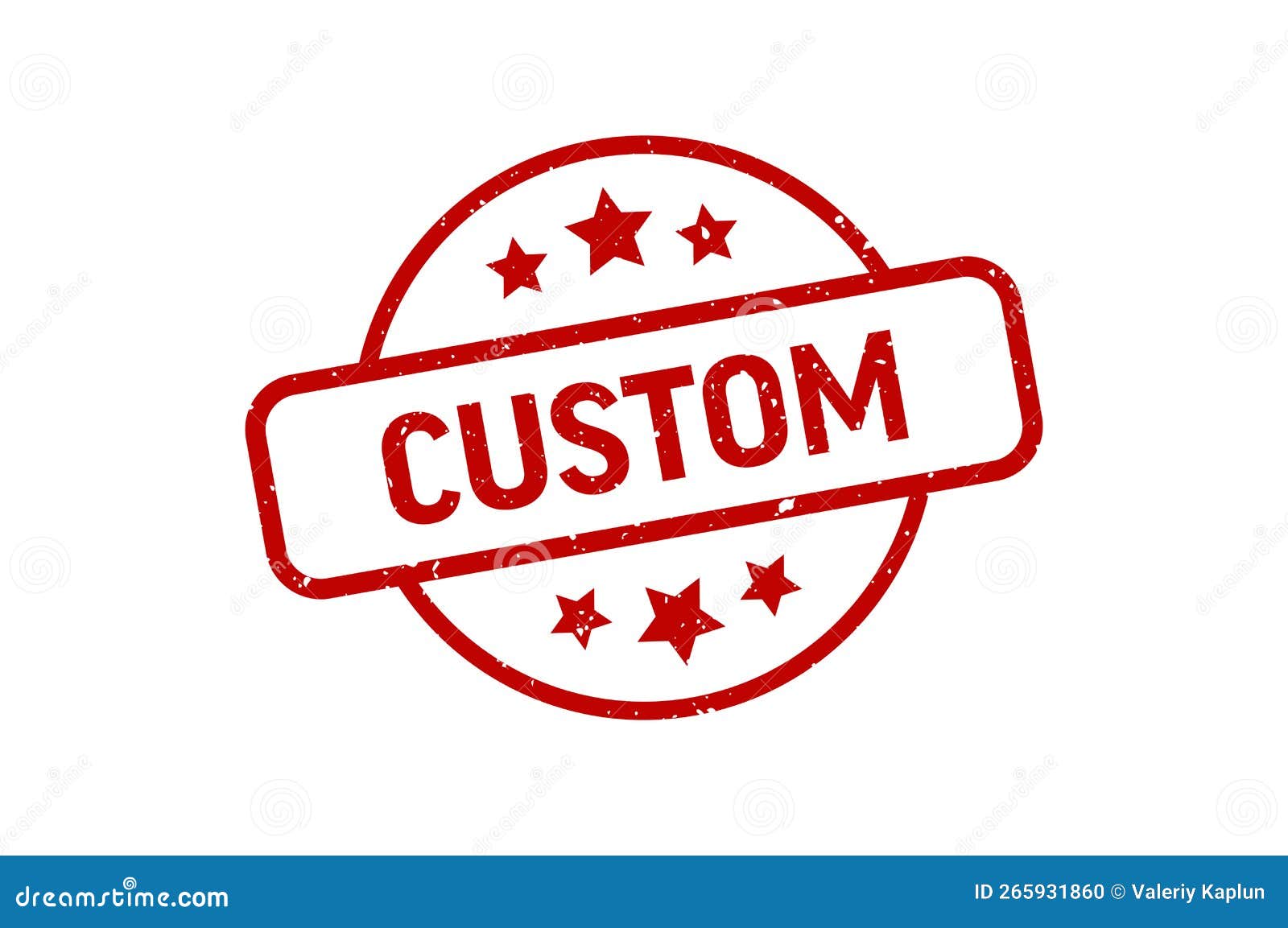 Custom - Stamp, Imprint, Seal Template. Vector Stock Illustration Stock ...