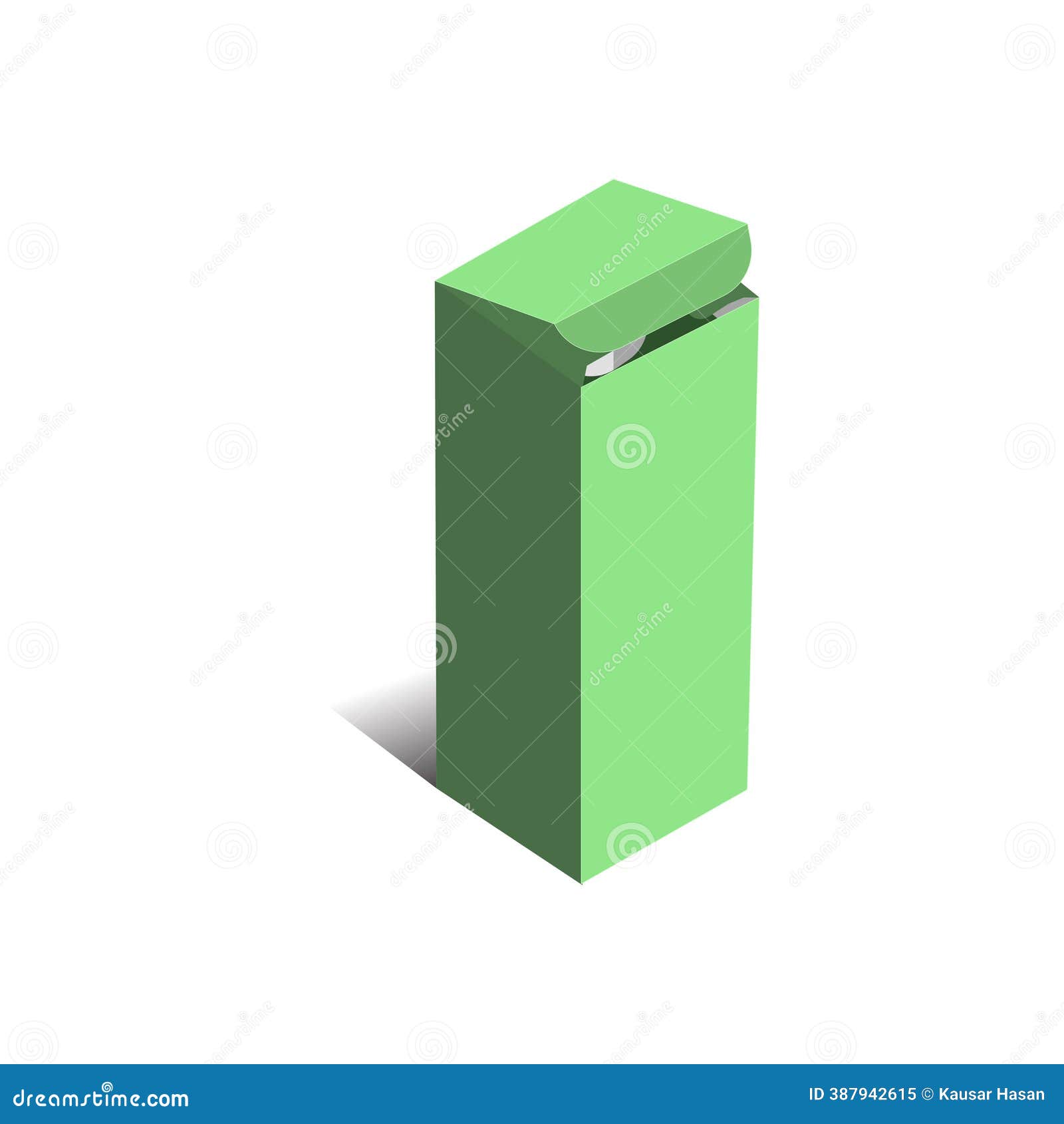 Custom Straight Tuck End Box Packaging Die Line Template And 3d Box ...