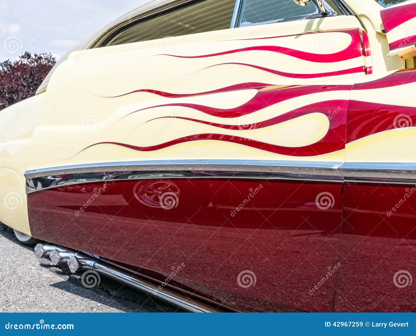 Custom street rod stock image. Image of auto, metal, grille - 42967259