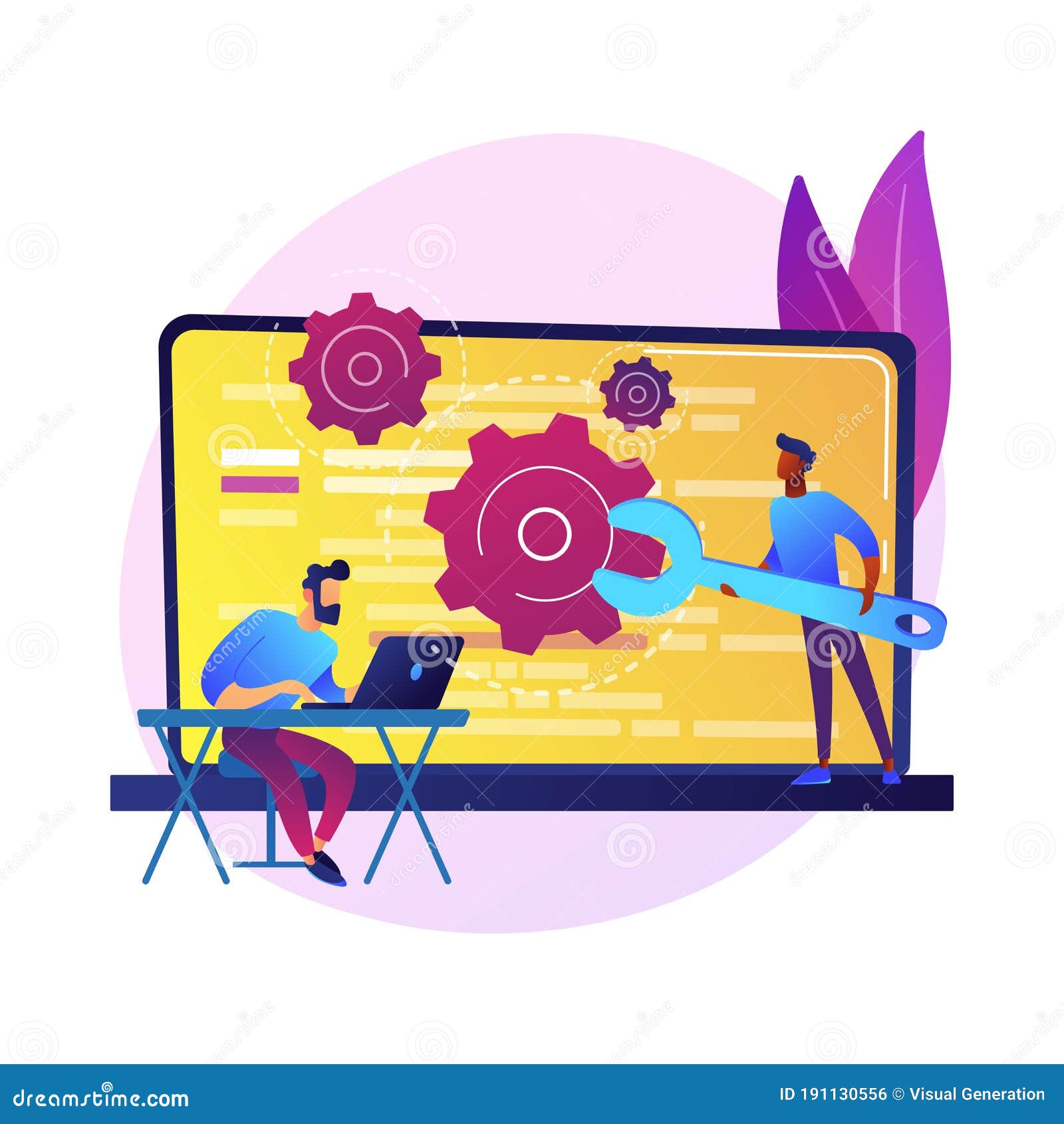 Custom Style Script Vector Concept Metaphor Stock Vector - Illustration ...